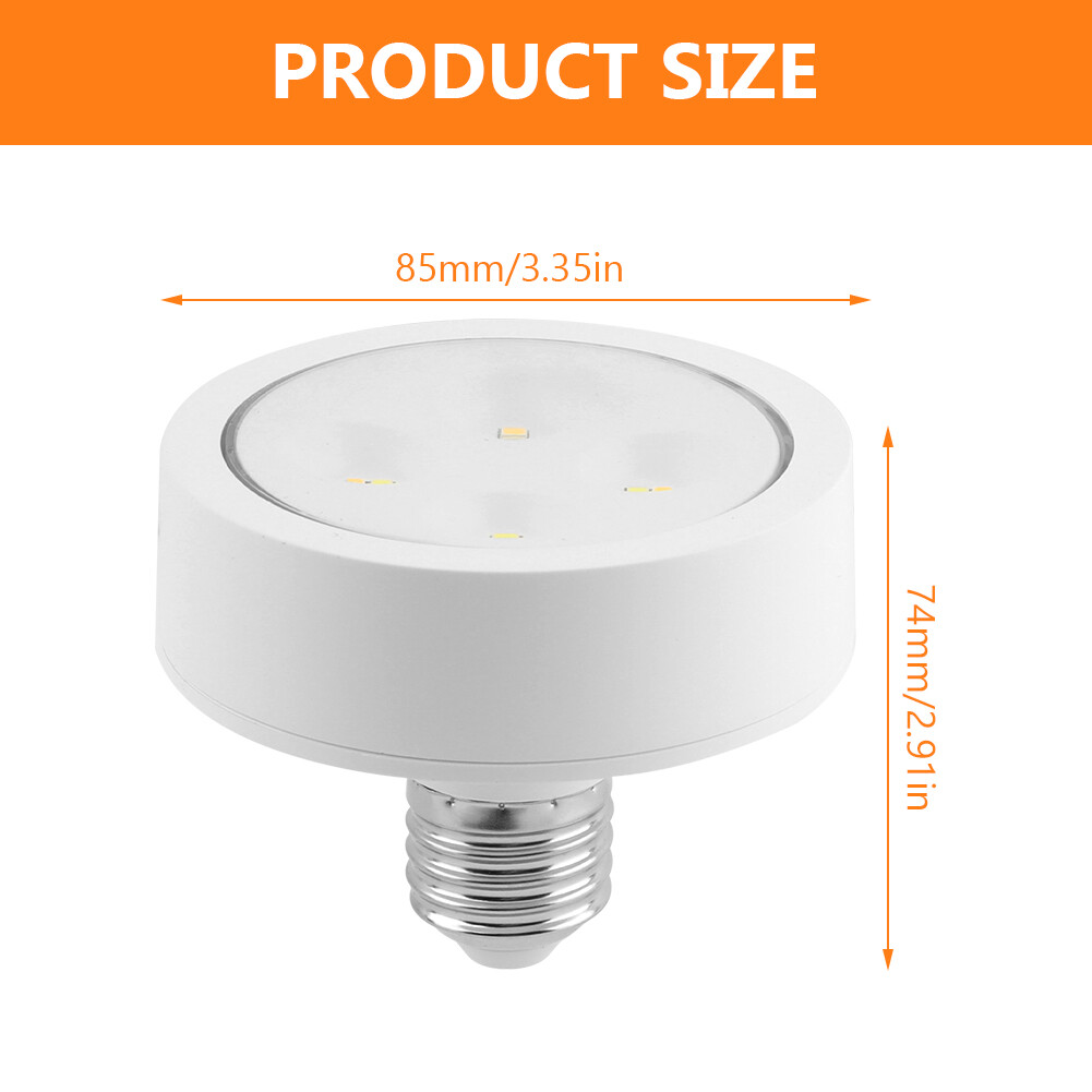 2pcs Dimmable Ceiling LED Light Bulb Timer Battery Operated With Remote ...