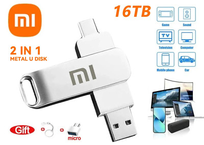 16TB, 8TB ,4TB ,2TB, 1TB MINI METAL USB DISK FLASH DRIVE 3.0 HIGH SPEED ...