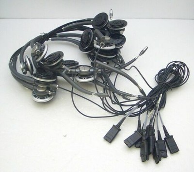 10-Pack Plantronics HW301N / HW720 EncorePro QD Headset DEFECTIVE / NOT ...