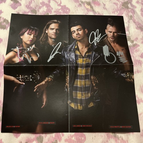Joe Jonas Autograph Signed DNCE CD Booklet Jack Lawless JinJoo Lee Cole ...