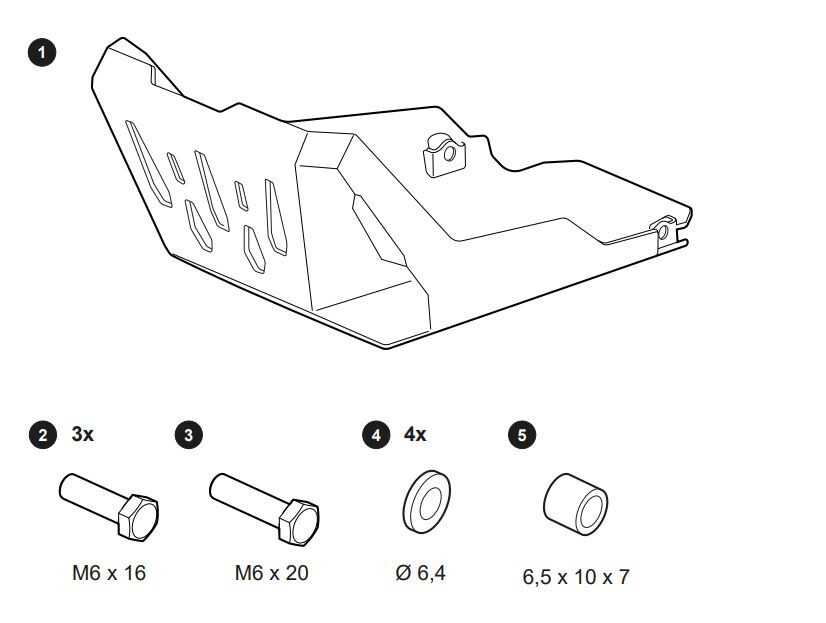 2023-2025 Genuine Suzuki V-STROM 800DE Aluminum Skid Plate 42500-25810 ...