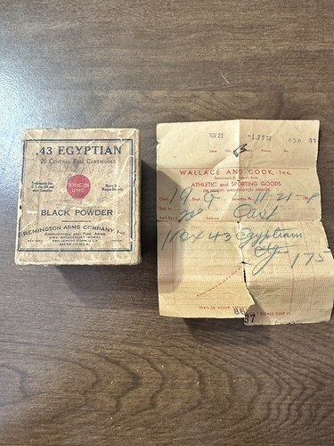 RARE!! Remington Umc 43 Egyptian Empty Two Piece Ammo Box Original ...