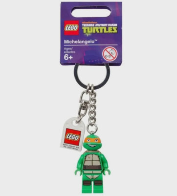 LEGO MICHELANGELO KEYRING TEENAGE MUTANT NINJA TURLES 850653 KEYCHAIN ...
