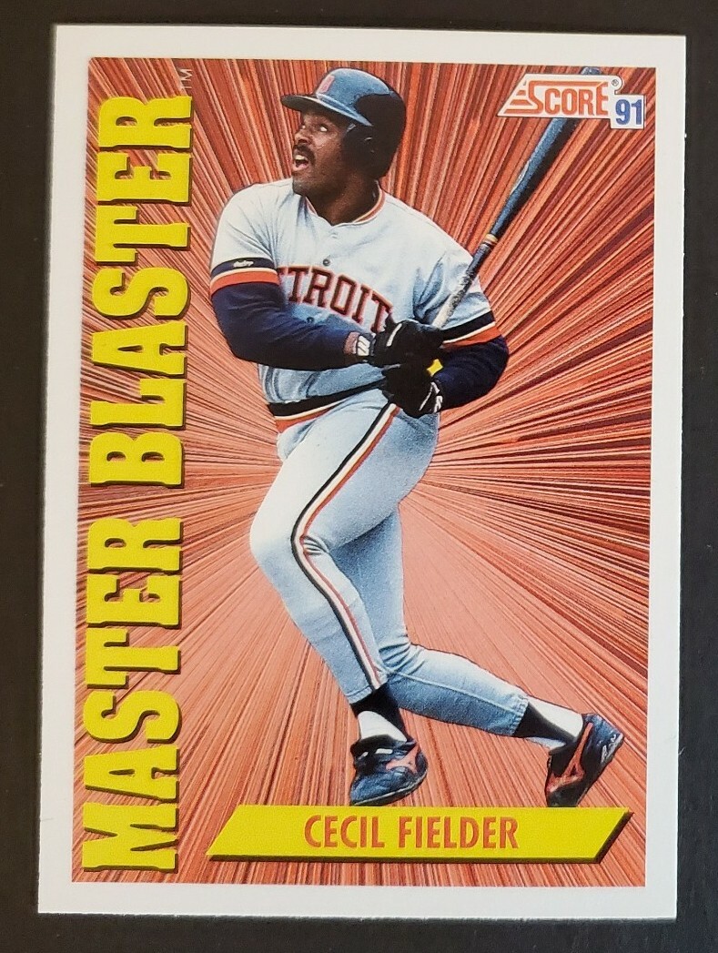 1991 Score #693 Cecil Fielder TIGERS MASTER BLASTER Insert baseball ...