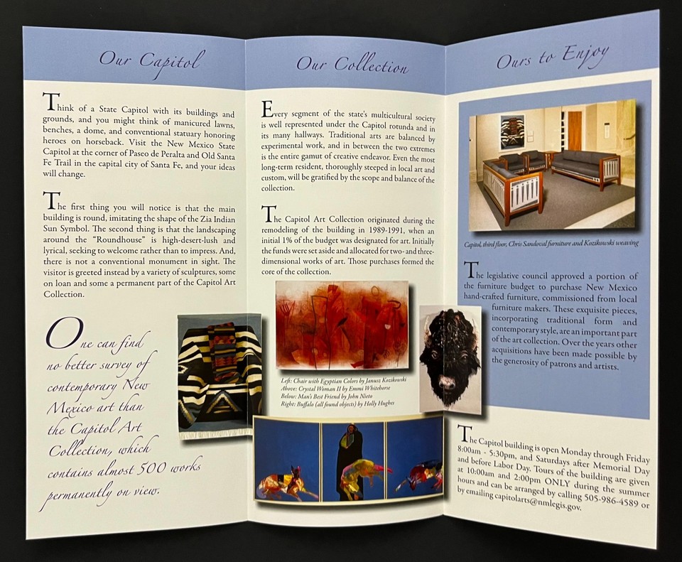 2000s Santa Fe NM Capitol Art Collection Foundation Vintage Travel ...