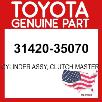 Toyota Genuine 31420-35070 Cylinder Assy Clutch Master OEM 3142035070 ...