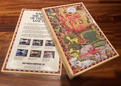 Retro/1986 MIGHT AND MAGIC BOOK ONE - 5 1/4” DISK BIG BOX MS-DOS | eBay UK