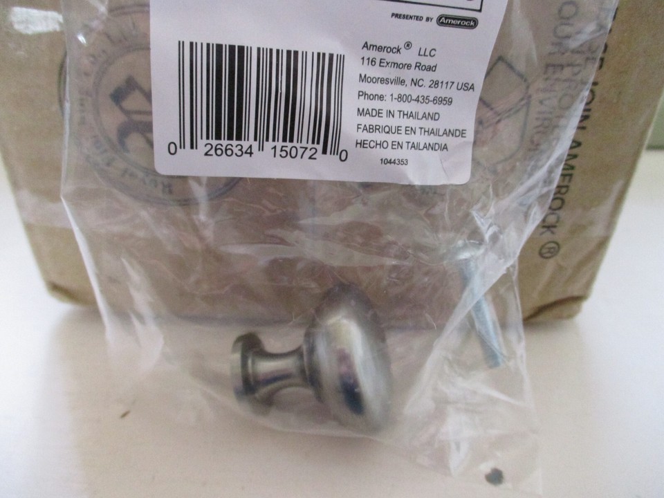LOT OF 26 NEW Amerock Satin Nickel Knobs BP53005G10. 1-1/4" Cabinet ...