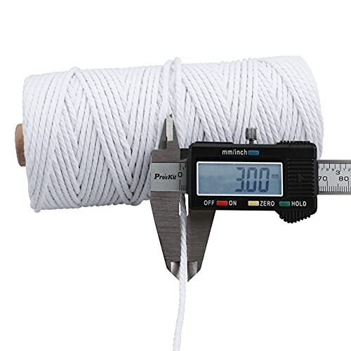 Macrame Cord,Cotton Macrame Cord,Colored Cotton Cord 3mm x 328 Feet ...