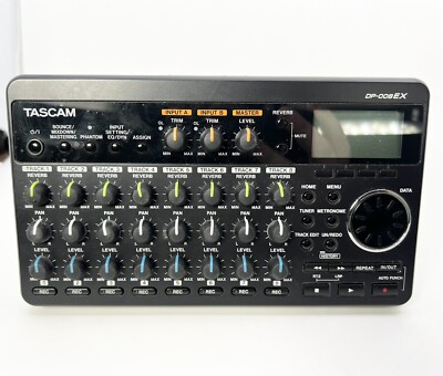 TASCAM DP-008EX 8-Track Digital Pocketstudio Multi Track Audio Recorder ...