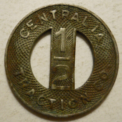 Centralia Traction Company (Illinois) transit token - IL130E | eBay