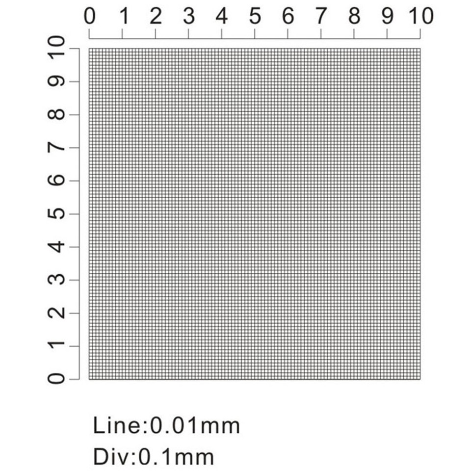 Flexible Microscope Micrometer Calibration Film with Grid Scale for ...