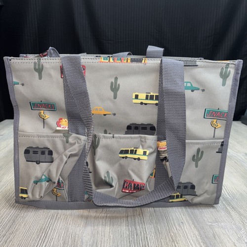 Thirty One ZIP TOP ORGANIZING UTILITY TOTE NEW Cactus Campers | eBay