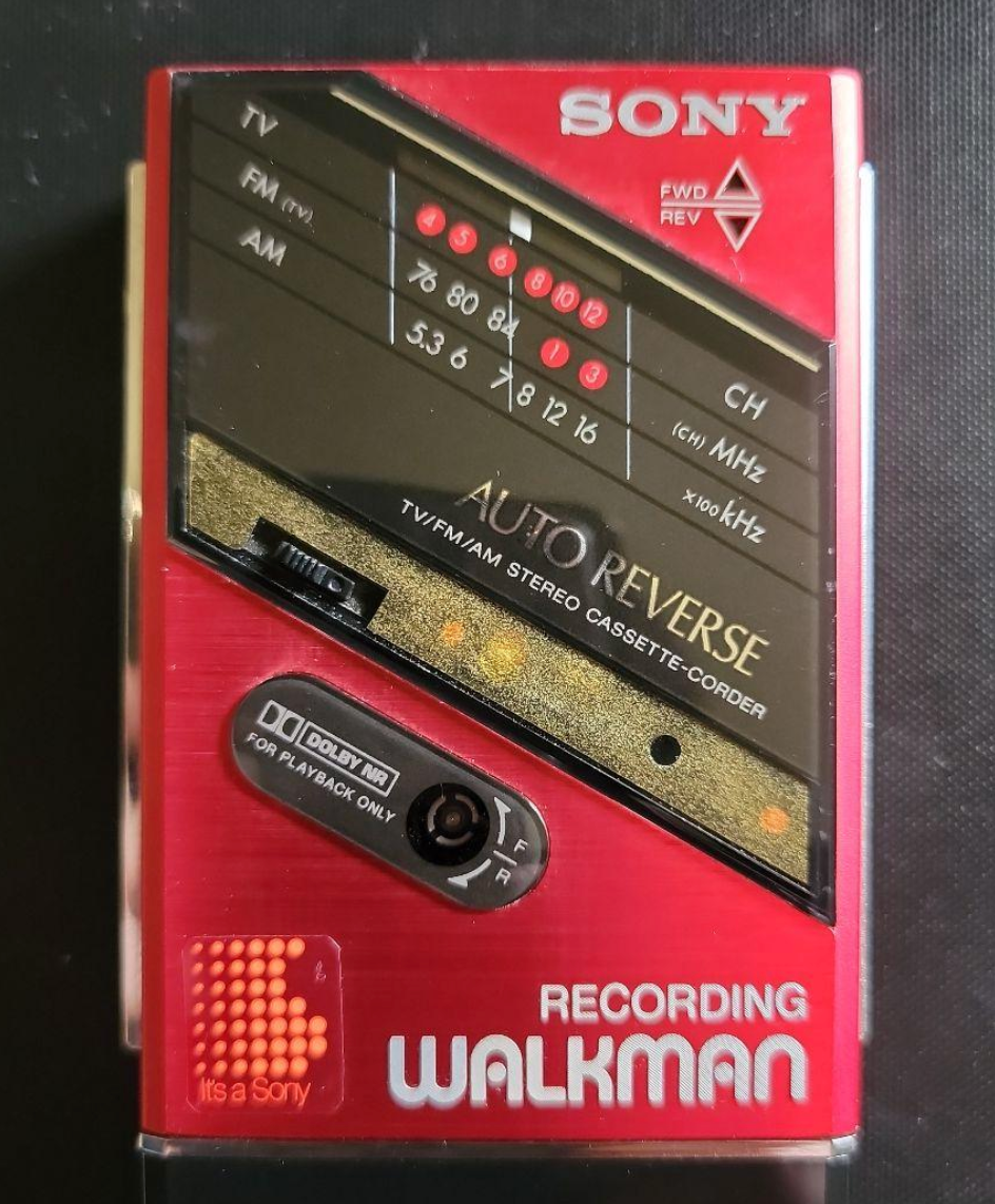 Sony Walkman WM-F202 Auto reverse Cassette Player Red Operation not ...