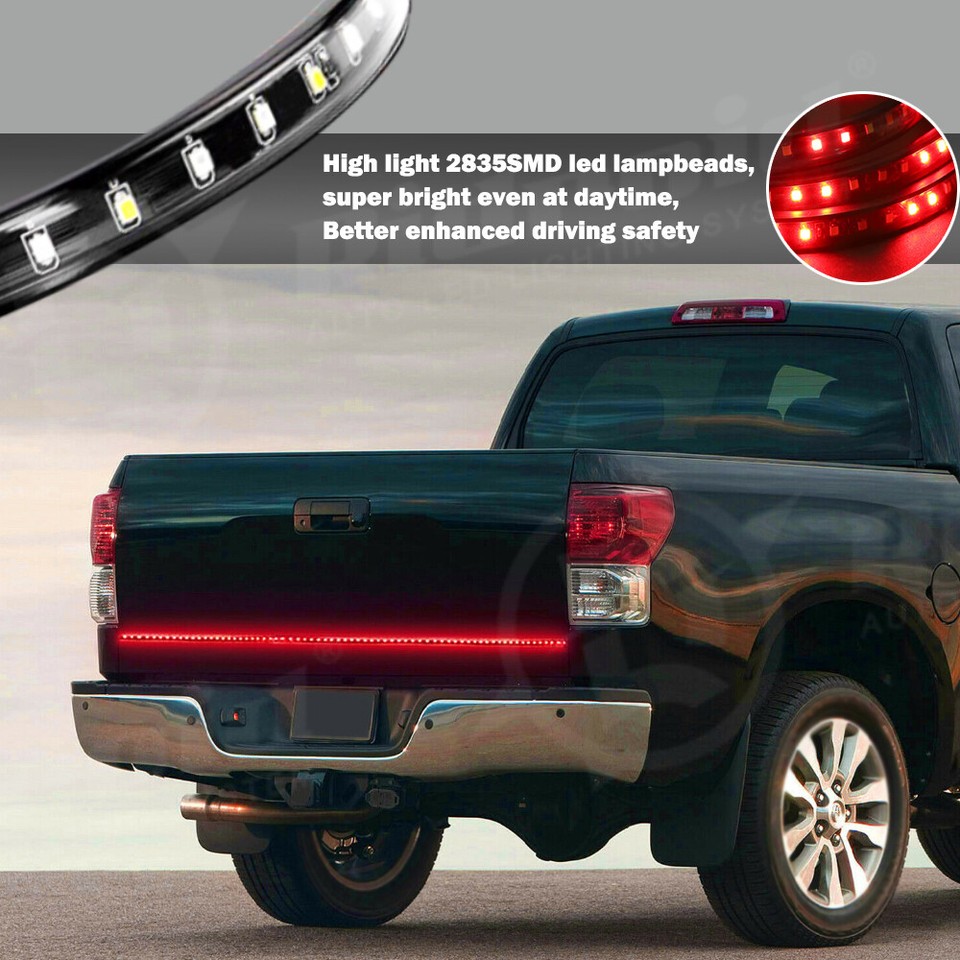 60" LED Strip Tailgate Light Bar Reverse Brake Signal For Chevy Ford ...