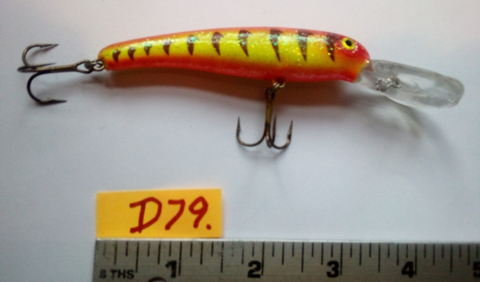 D79) Vintage Tom Mann's TYPE Crankbait Fishing Lure. 4 1/2"" Long / WO ...