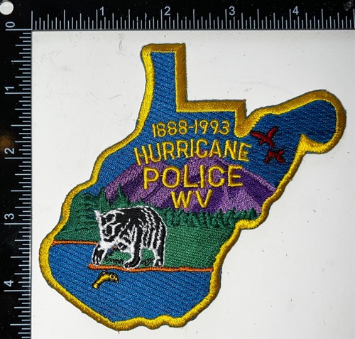 VINTAGE OBSOLETE West Virginia WV Hurricane Police 1888-1993 Patch | eBay