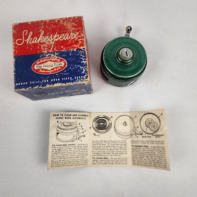 Vintage Reel Shakespeare 1837 Model GB Silent Tru-Art Automatic Fly ...