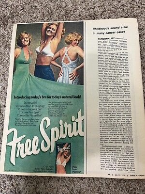 1976 Free Spirit Bra by Playtex Newspaper Print Ad | eBay