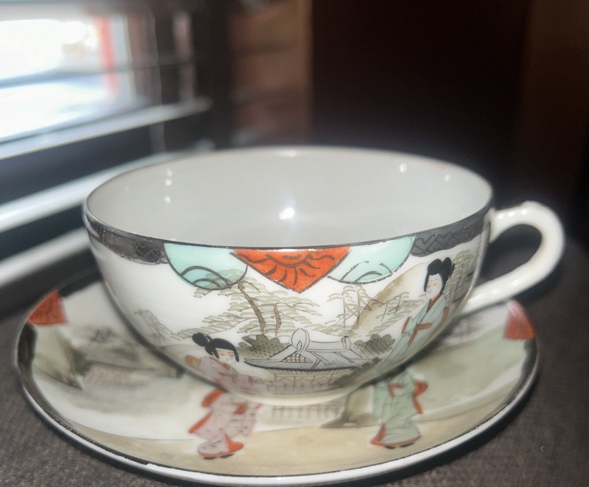 Antique Japanese Tea Cups ANTIQUE TEA UTENSILS Chinese Arita Ware