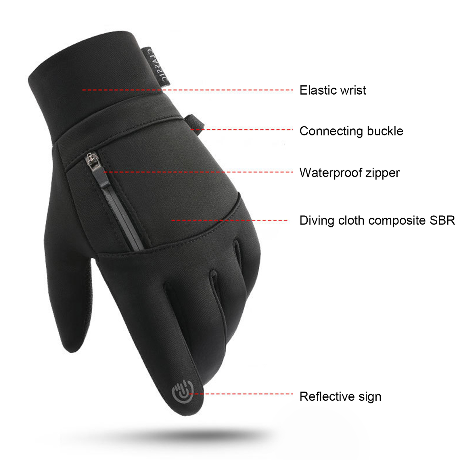 1 Pair Sport Gloves Durable Windproof Multi-purpose Anti-scratch Sport ...