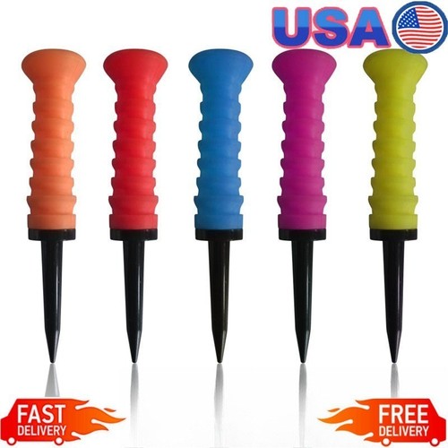 1PCS 3.2" Flexible 360 Rotating Rubber Golf Tees Heavy Duty Weather ...