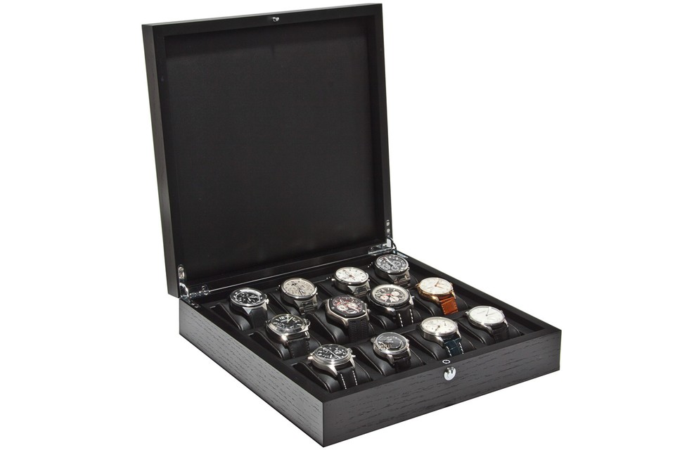 Premium watch box for 12 watches made from solid wood! Brand new! | eBay