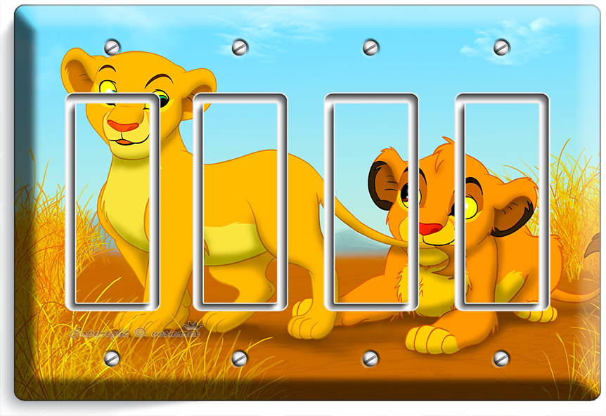 LION KING BABY NALA LIGHT SWITCH WALL PLATE OUTLET KIDS GIRL BOYS ...