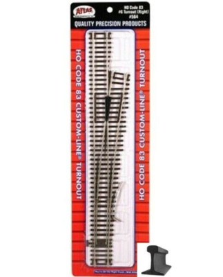 Atlas HO Scale ~ New 2025 ~ Code 83 Track #6 Right Hand Custom-Line ...