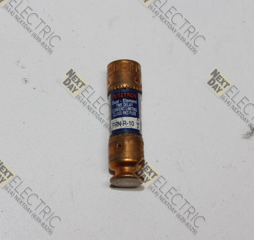 Bussmann, FRN-R-10, Fusetron 10a 10 Amp Fuse 250v RK5 Current Limiting ...
