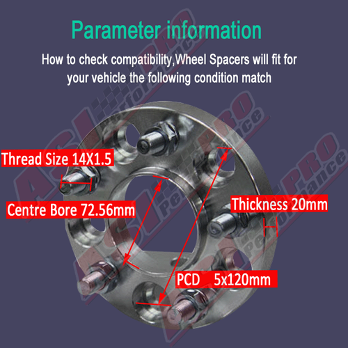 20mm Wheel Spacers Fit BMW X5 E53 LAND ROVER DISCOVERY 3 4 5 LR3 LR4 5 ...