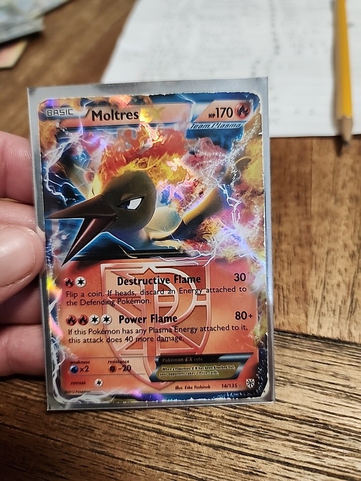 Pokémon TCG Moltres-EX Black and White Plasma Storm 14/135 Holo Holo ...