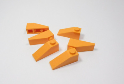 LEGO Lot of 6 Orange 3x1 Slopes Bricks F7 | eBay