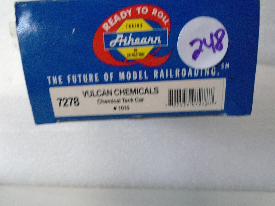 Athearn "HO" Item #7278 Vulcan Chemicals Chemical Tank Car #1015 | eBay