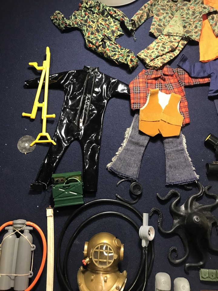 Vintage 1960’s GI Joe LOT: Original Figures Locker Uniform Head Gear ...