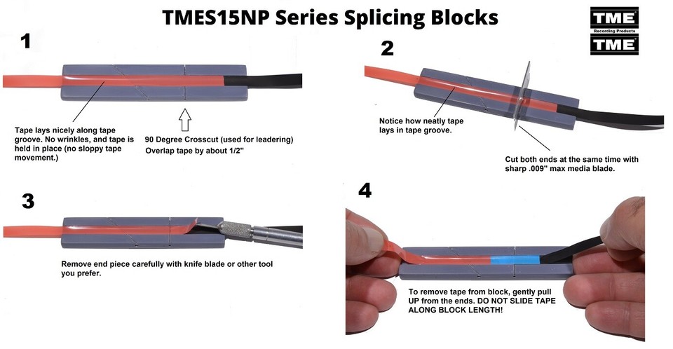 Splicing Kit Open Reel Audio W 1/4" NEO GREEN Splicing Block & Splicing ...