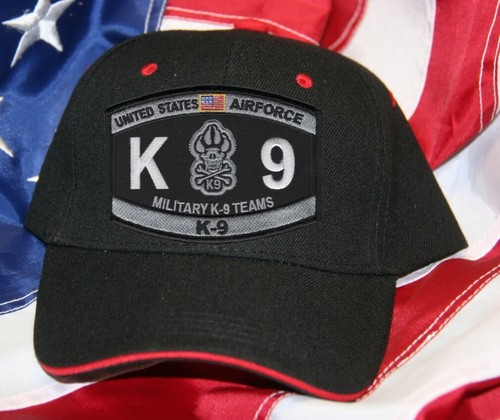 K-9 TEAM US AIR FORCE SECURITY FORCES HAT PATCH CAP USAF VETERAN MOS ...