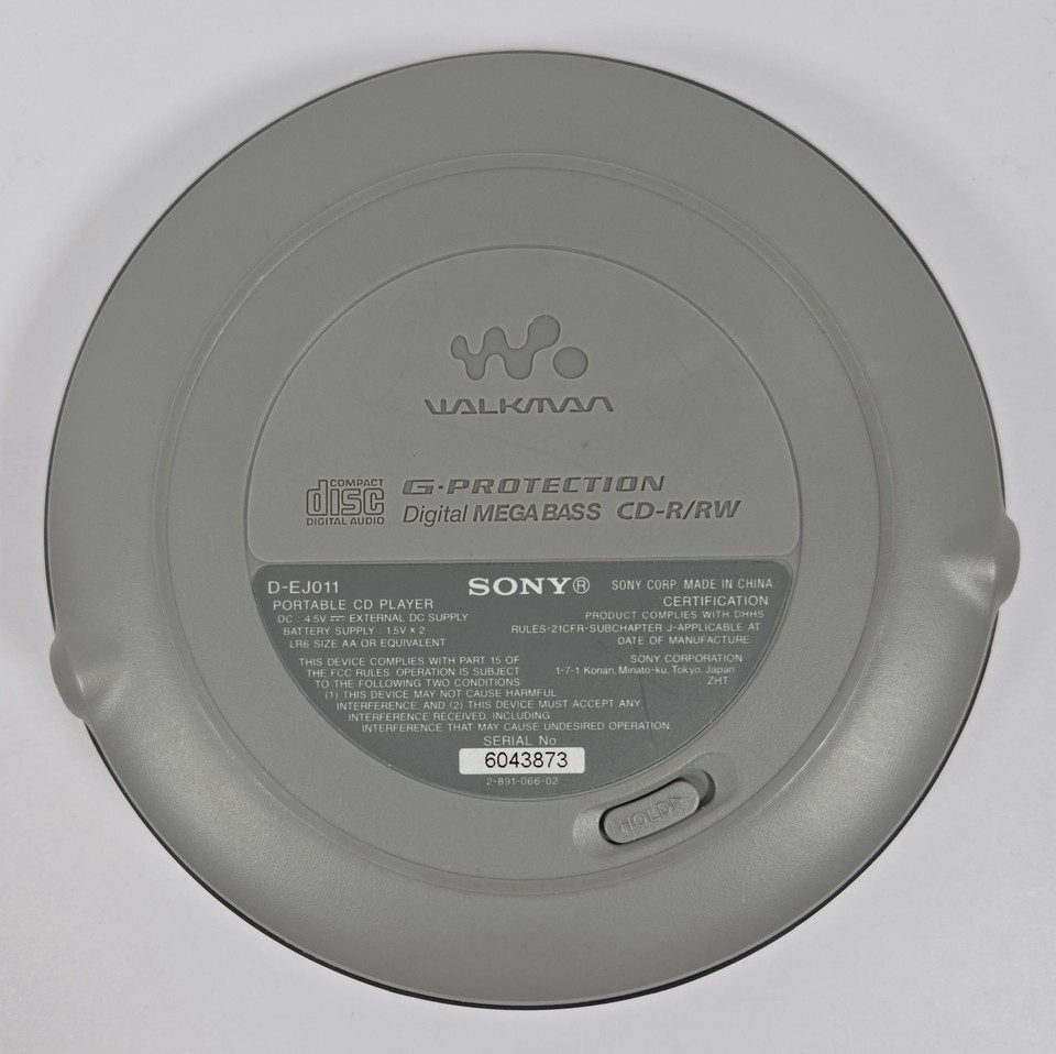 Sony Walkman D-EJ011 Portable CD Player G-Protection With Headphones ...
