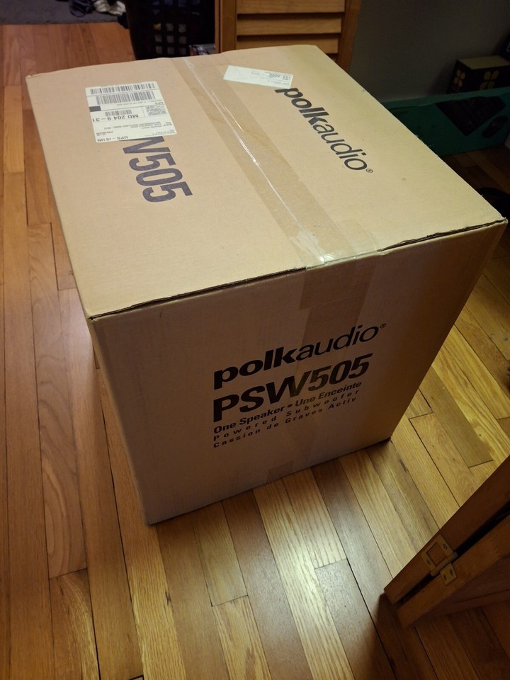 Polk PSW505 Powered Subwoofer 100% New Sealed Perfect Condition deep ...