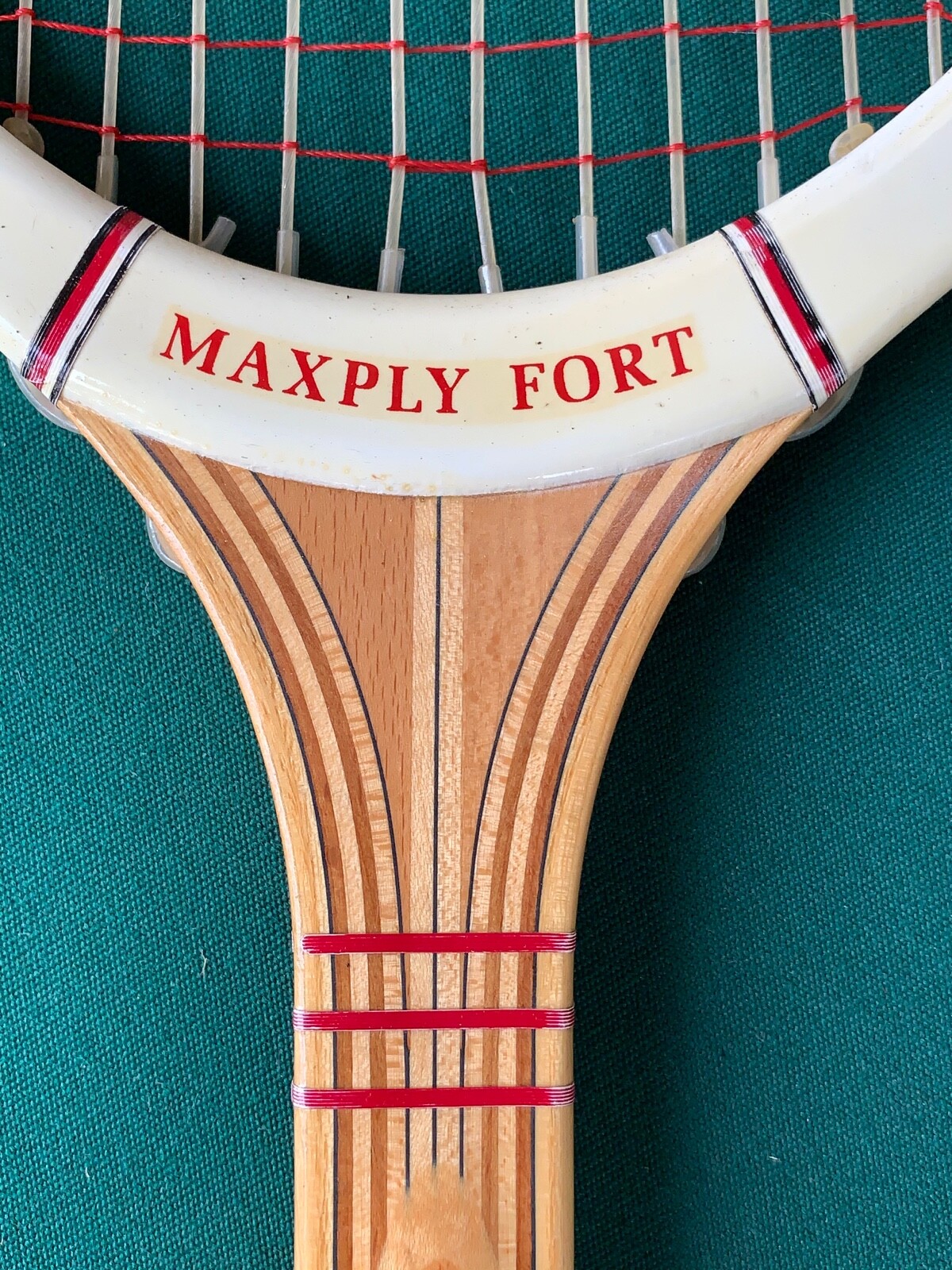 vtg DUAL GRAND SLAM WINNER South Africa Dunlop Maxply Fort wood tennis ...