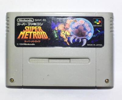 Nintendo Super Famicom Video Games Super Metroid SFC SNES SHVC-RI ...