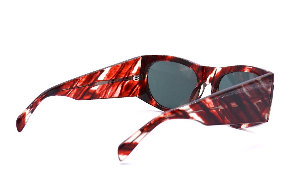 NEW CELINE PARIS CL40029I 54N RUBY RED GREY LENS AUTHENTIC SUNGLASSES ...