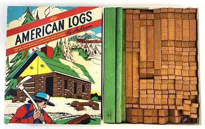 American Logs Halsam Box Set #85 w/ Instructions & 84 Pieces | eBay