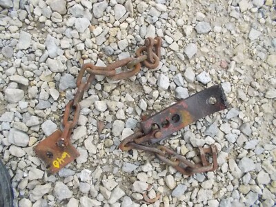 Ford 640 600 601 Tractor ORIGINAL 3pt hitch lift arm sway chains chain ...