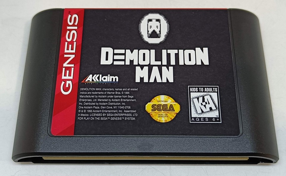 Demolition Man SEGA Genesis Mega Drive | eBay