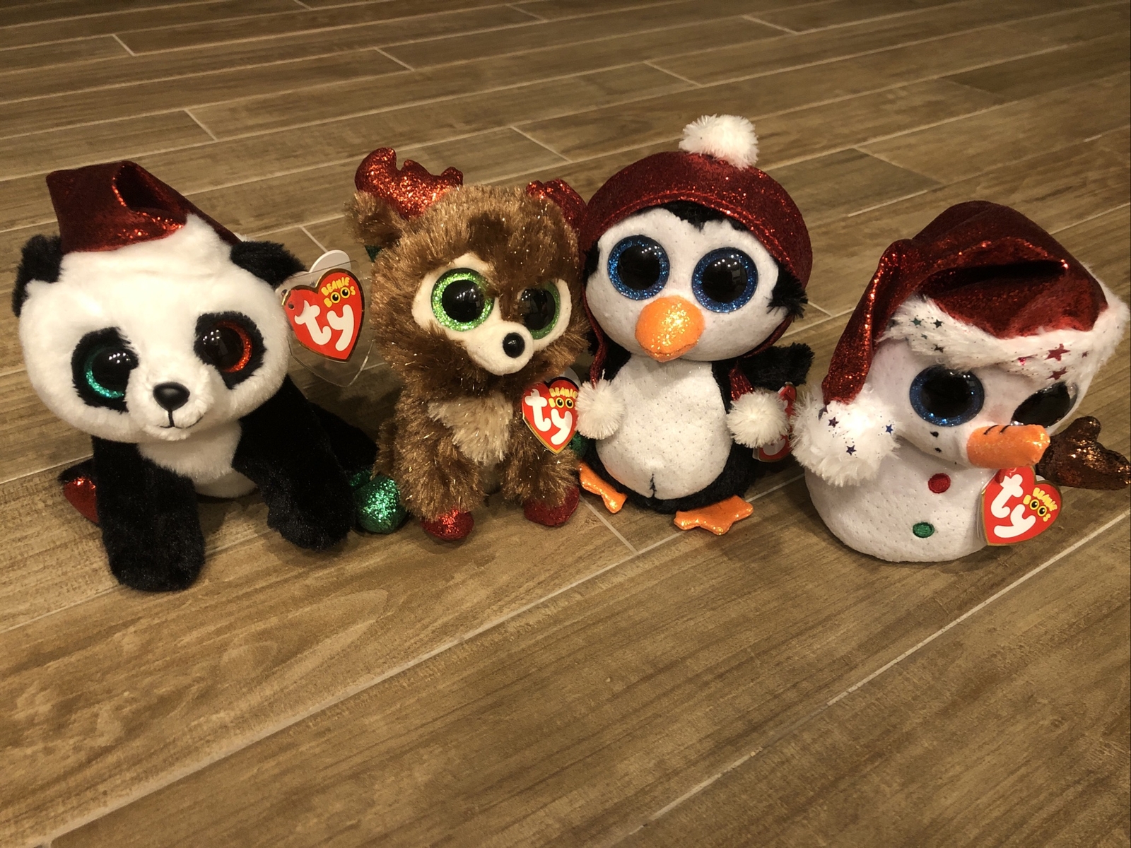 Claire’s Exclusives Beanie Boos - Fudge, Flurry, Gale, & Pandy Clause ...
