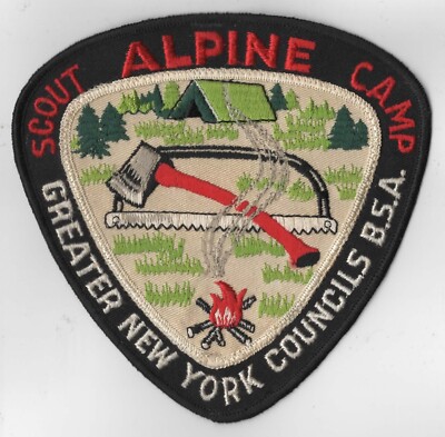 Scout Alpine Camp Greater New York Councils BSA Patch BLACK Bdr ...