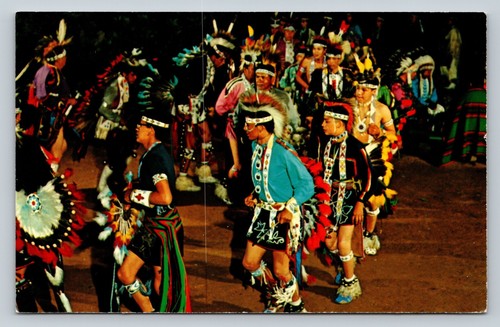 Snake Dance at Stand Rock Indian Ceremonial Wisconsin Vintage Postcard ...
