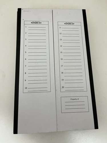 Microscope Slide File Folders ,20 Slides w/cover | eBay