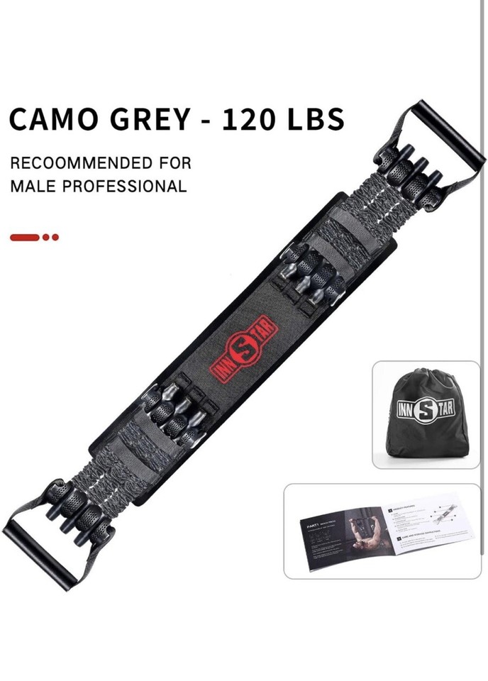 Innstar Bench Press up Resistance band Fintess Home Gym 120lbs CAMO ...
